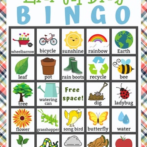 7 Earth Day Bingo Cards| Printable Earth Day Bingo| Earth Day Classroom ...