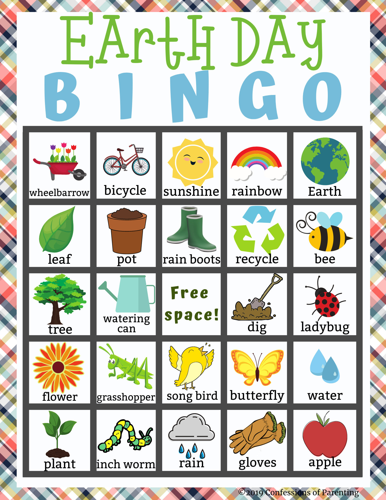 Earth Day Bingo Cards, Bingo Game at Home, Fun Activity for Kids, Bingo ...