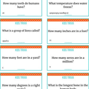 300+ Trivia Questions for Kids| Kids Trivia Game | Printable Trivia for ...
