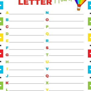 ABC Scavenger Hunt / Alphabet Scavenger Hunt / A-Z Scavenger Hunt ...