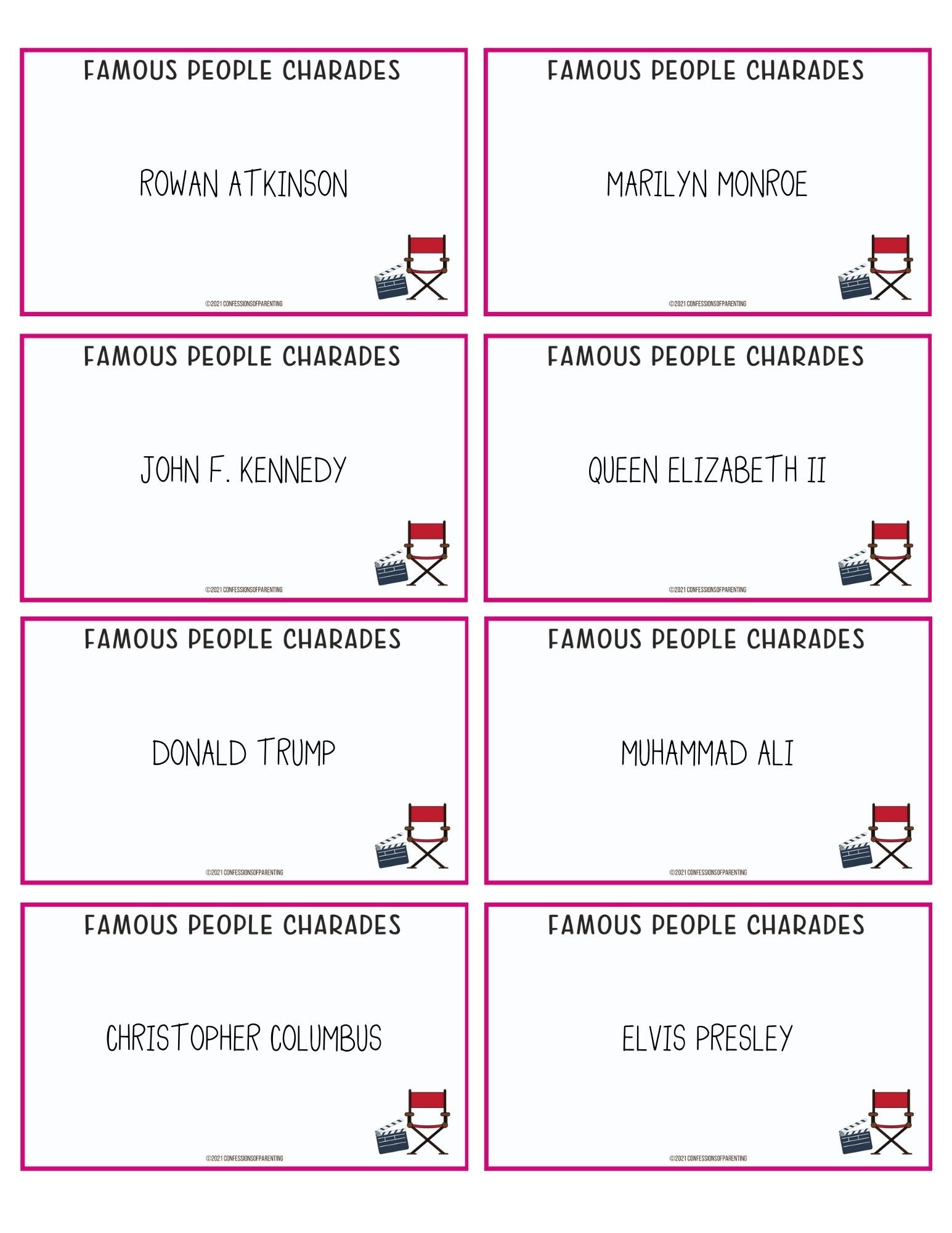 Celebrity Charades Game 60 Photos - Moonagedaydream.film