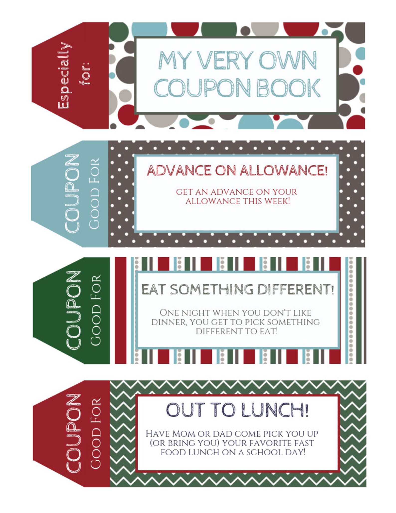 39 Coupons for Tweens and Teenagers | Tween and Teen Coupon Book | Teen ...