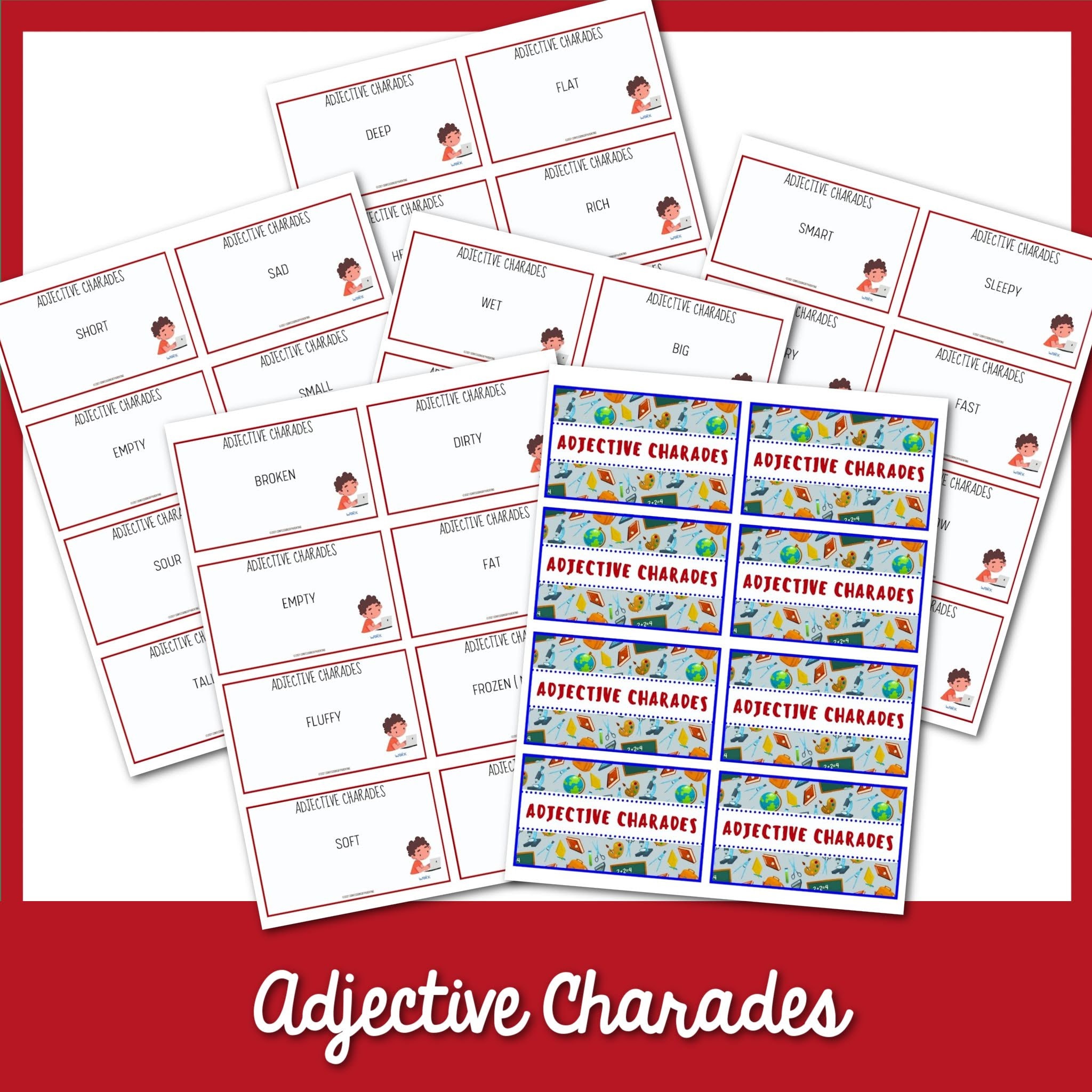 497+ Pages Mega Bundle Charades Fun Activity | Mega Charades Pack ...