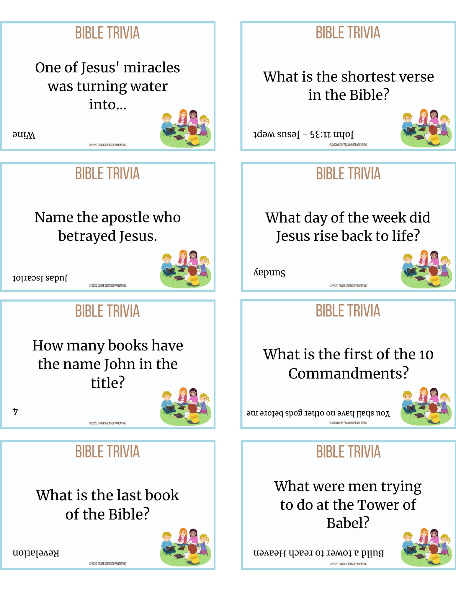 50+ Bible Trivia Questions| Printable Bible Trivia | Bible Quiz Game ...