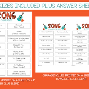 Song Charades Game | 300 Charades Ideas | Printable Games | Party Games ...