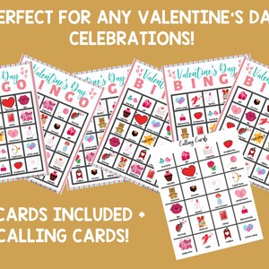 Valentine's Day Bingo Card Valentine Themed Bingo Game for Kids ...