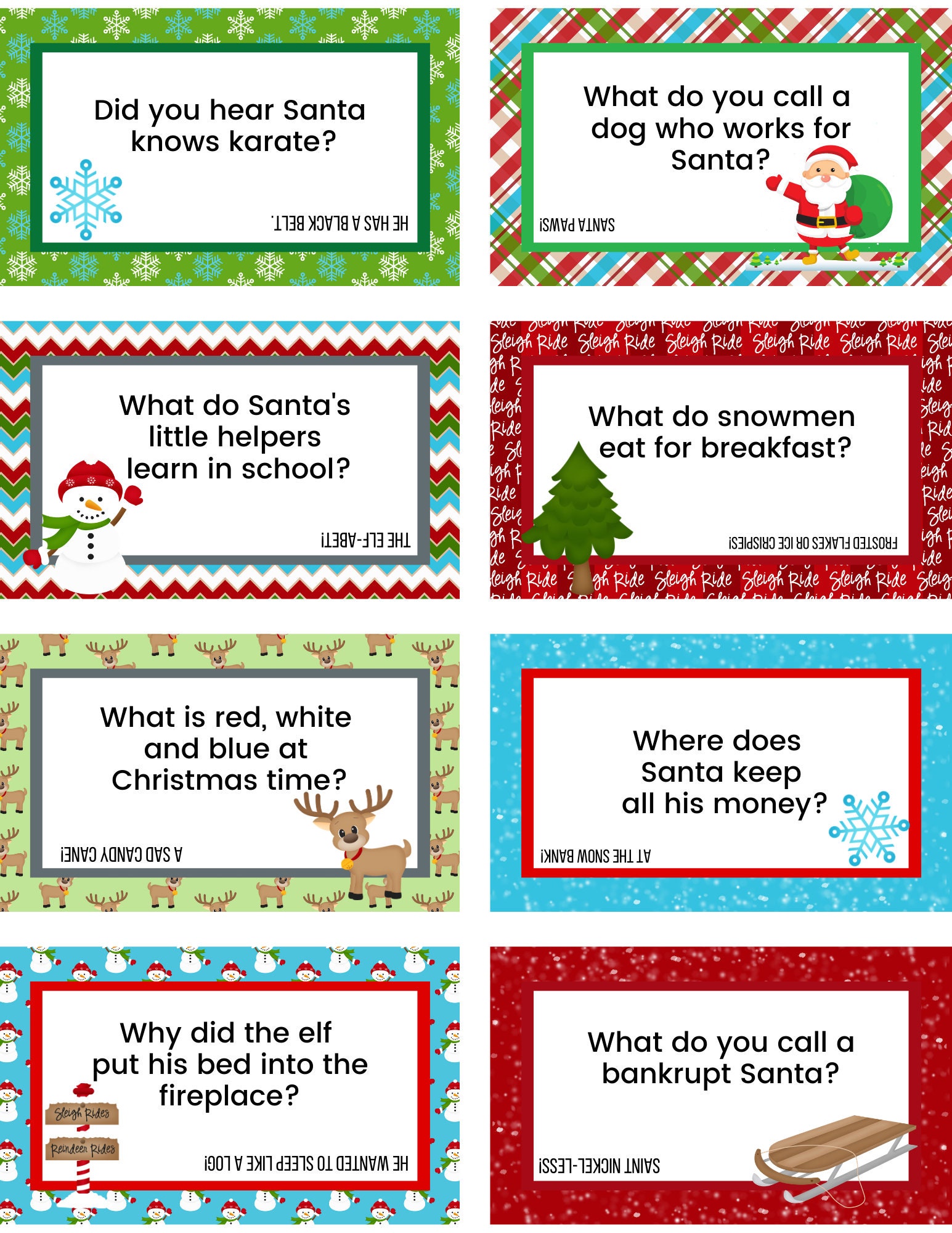 Christmas Lunch Box Jokes - Etsy