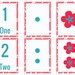 Number Recognition Flashcards-flowers| Number Flashcards 1-10| Flower ...