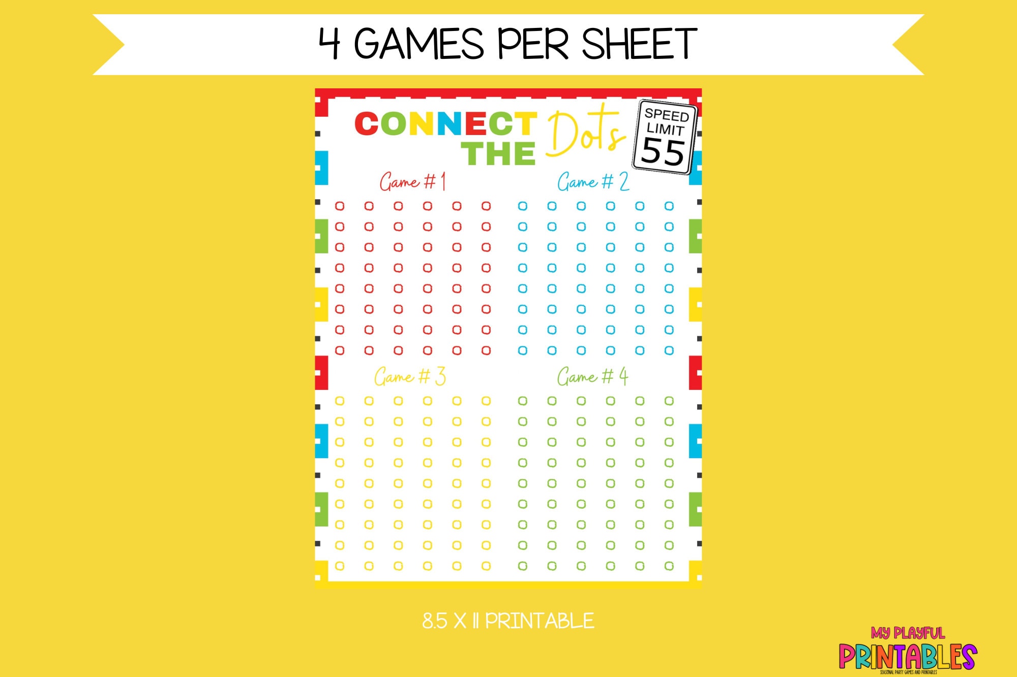 Road Trip Dot Game | Road Trip Games | Connect the Dots Game | Kids ...
