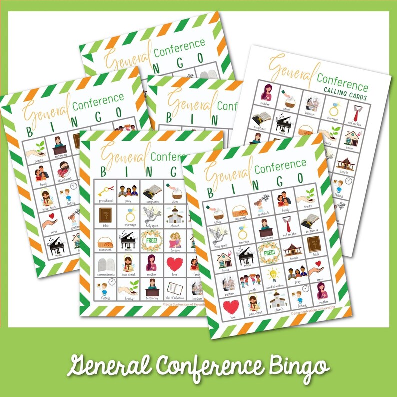General Conference Bingo | Printable General Conference Bingo | LDS ...