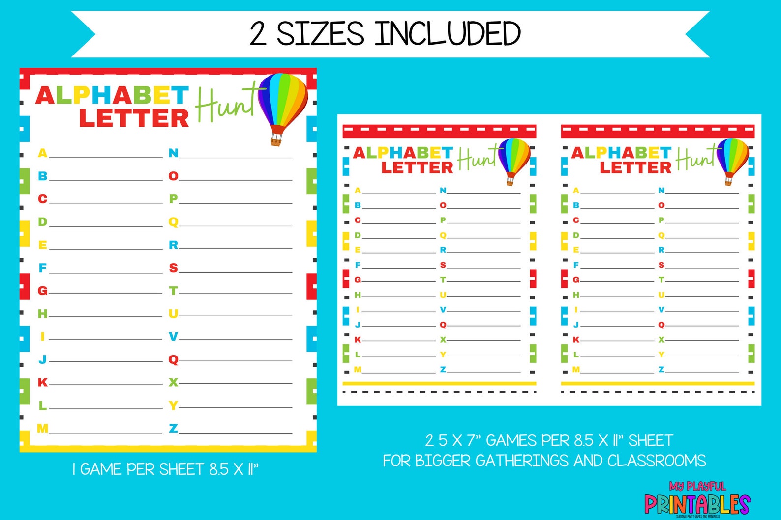 ABC Scavenger Hunt / Alphabet Scavenger Hunt / A-Z Scavenger Hunt ...