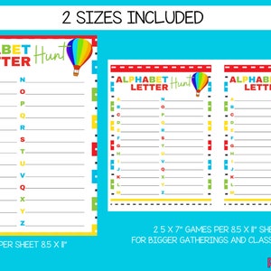 ABC Scavenger Hunt / Alphabet Scavenger Hunt / A-Z Scavenger Hunt ...