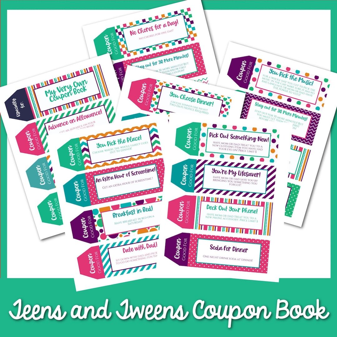 39 Printable Coupons for Tweens and Teenagers | Tween & Teen Coupon ...