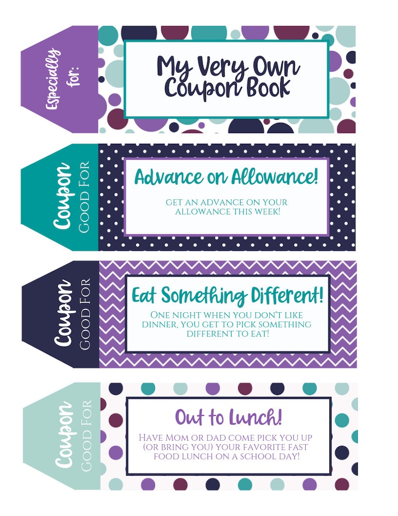 39 Printable Coupons for Tweens and Teenagers, Gifts for Teenagers ...