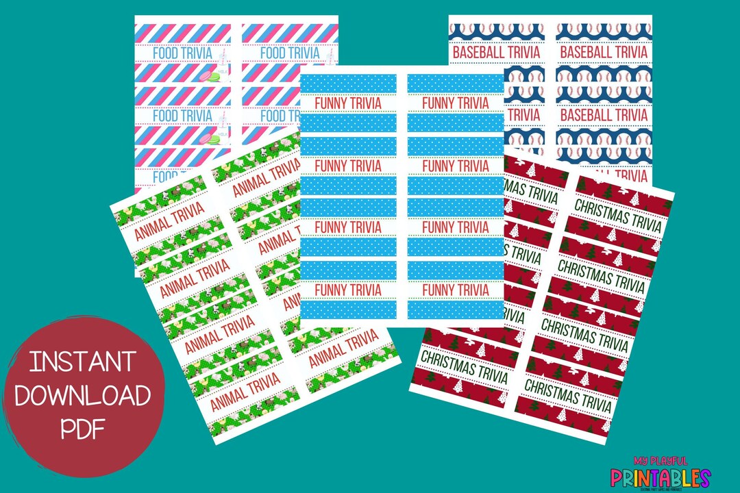 Trivia Bundle Trivia for Kids Trivia for Families Trivia Games ...