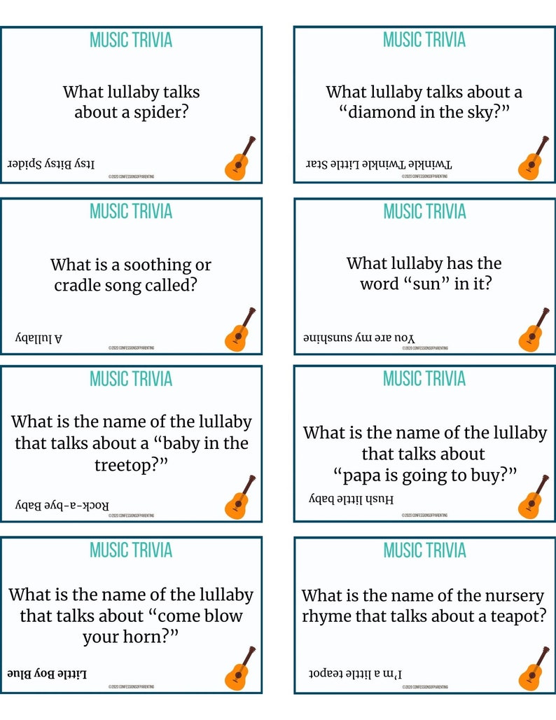 50 questions sur la musique | Infos musicales imprimables | Jeu ...