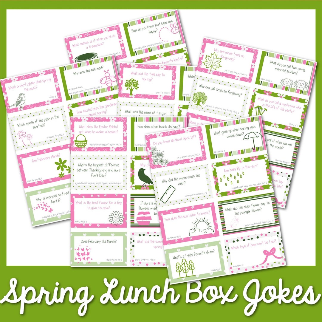 50+ Spring Lunchbox Jokes | Lunchbox Jokes for Spring | Spring Joke ...