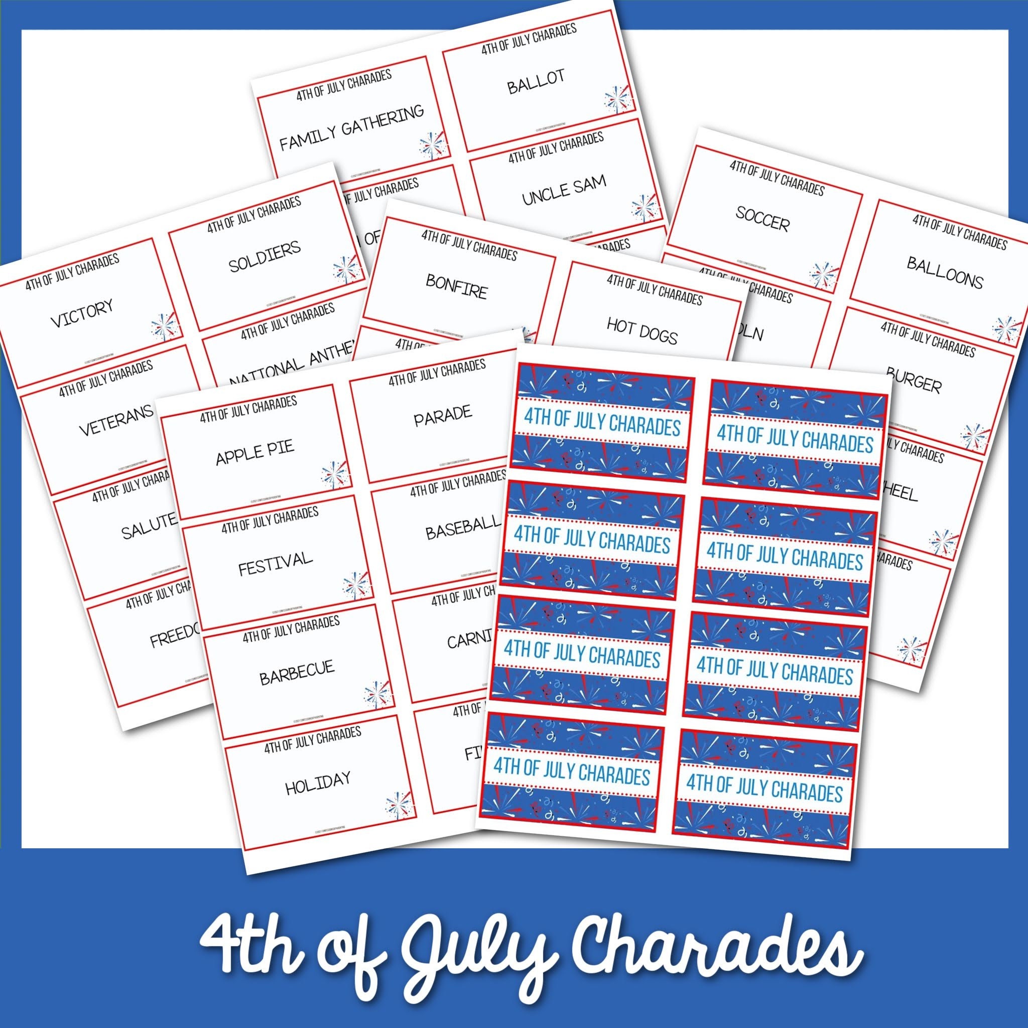 497+ Pages Mega Bundle Charades Fun Activity | Mega Charades Pack ...
