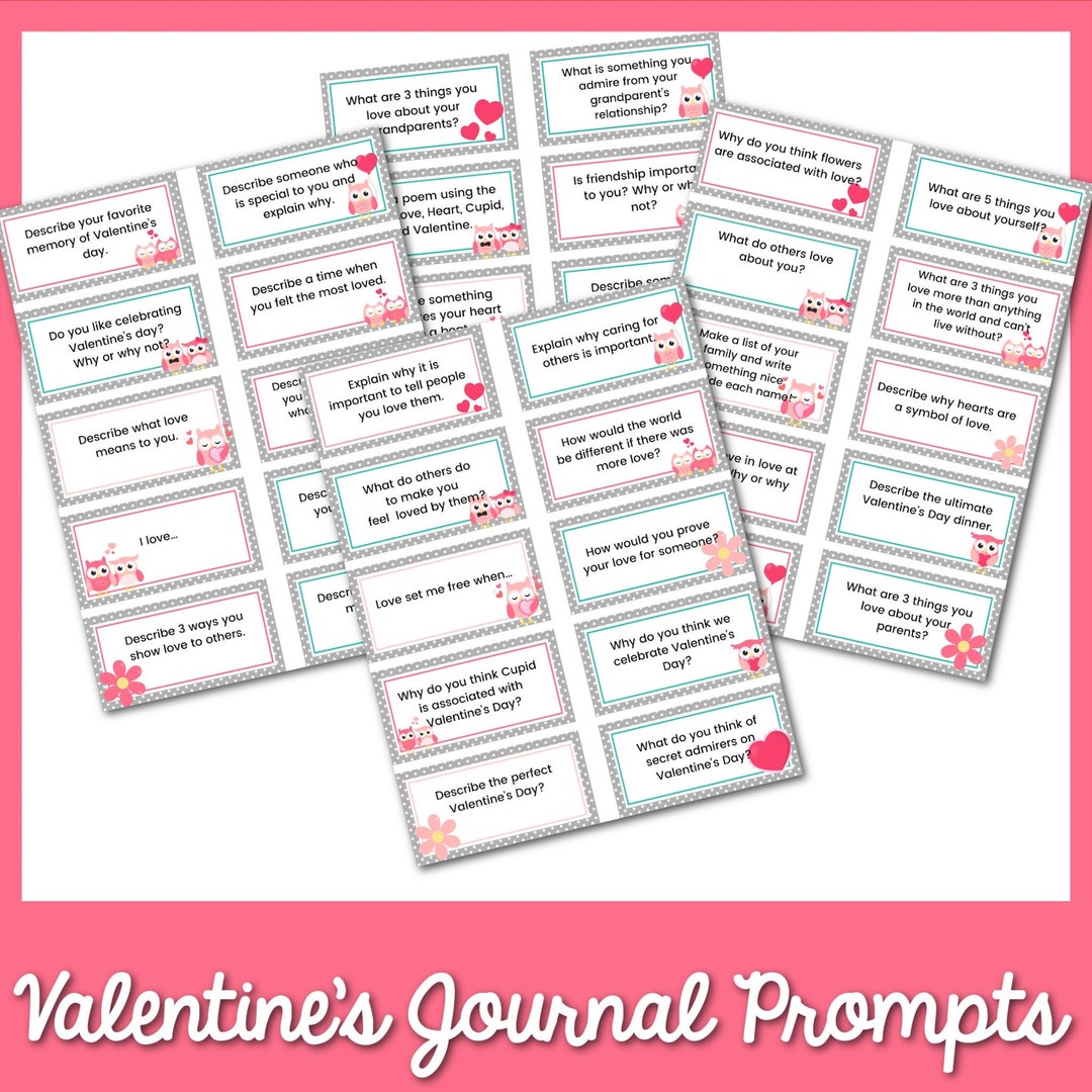 Valentine's Journal Prompts - Etsy