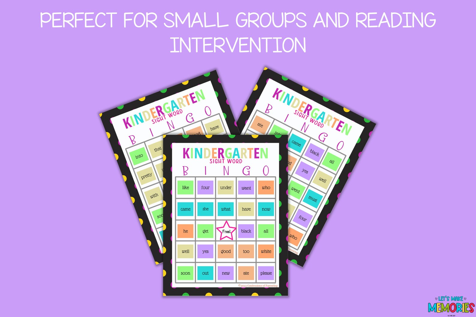 Kindergarten Sight Word Bingo Kindergarten Sight Words Sight Word ...
