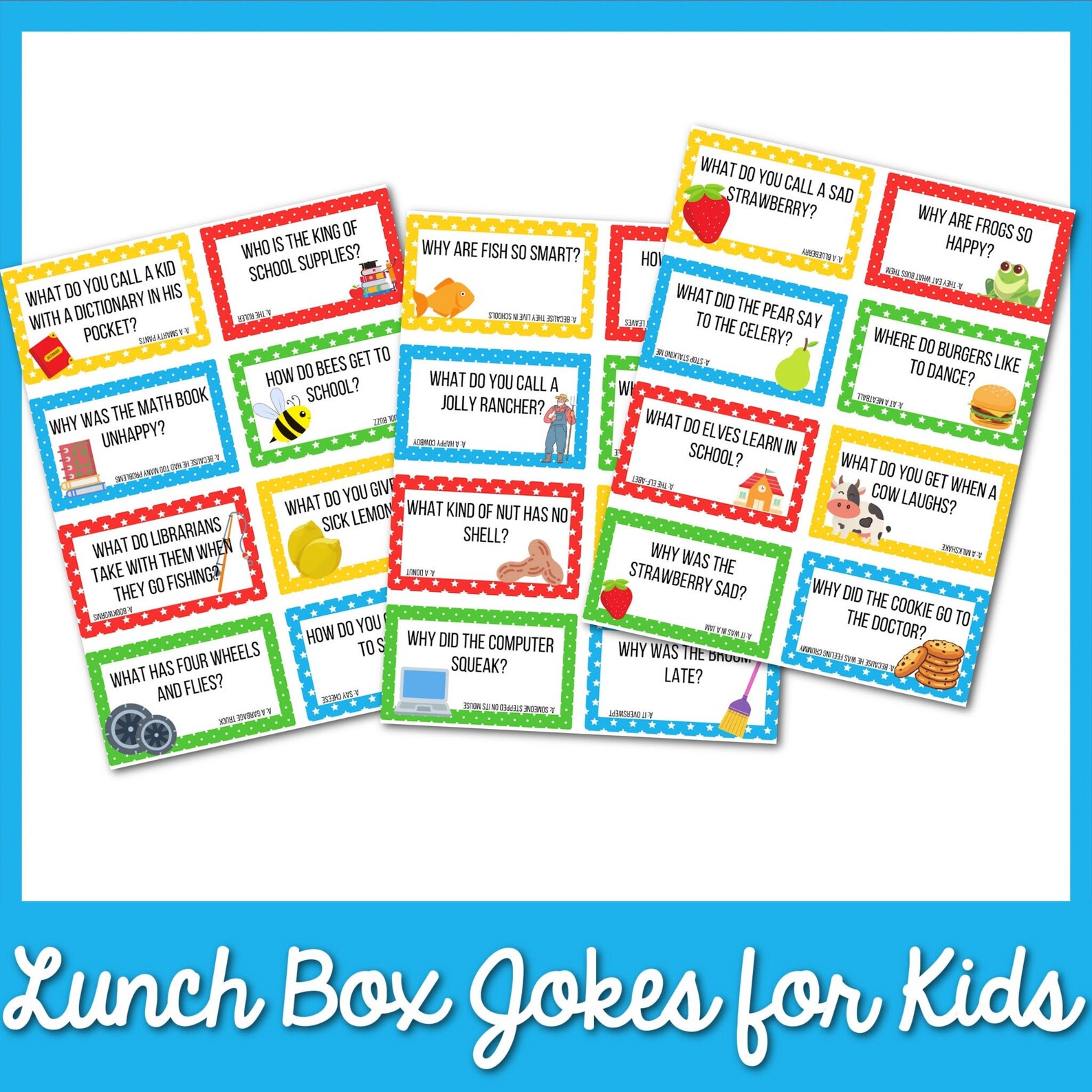 24 Lunch Box Jokes for Kids | Printable Kids Jokes | School Lunch Joke ...