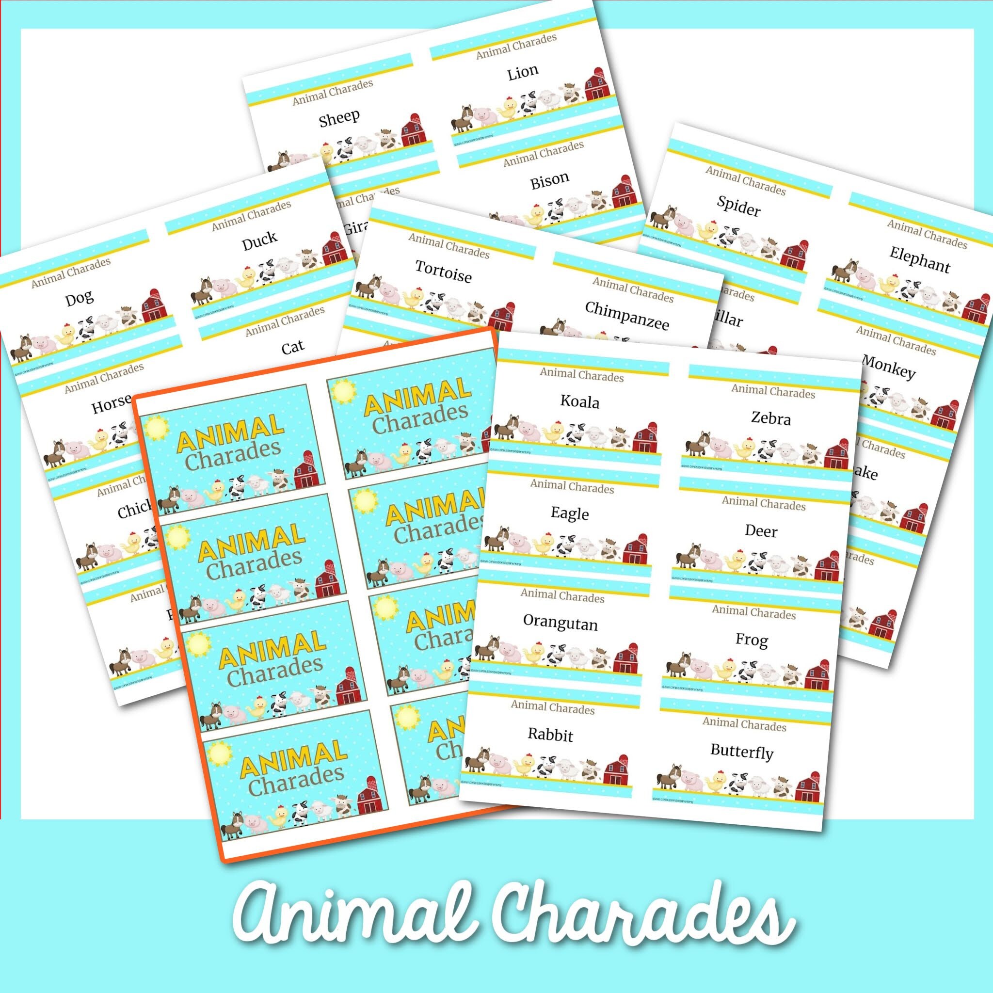 497+ Pages Mega Bundle Charades Fun Activity | Mega Charades Pack ...