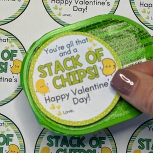 14 Editable "you're All That and a Stack of Chips" Valentine Labels ...