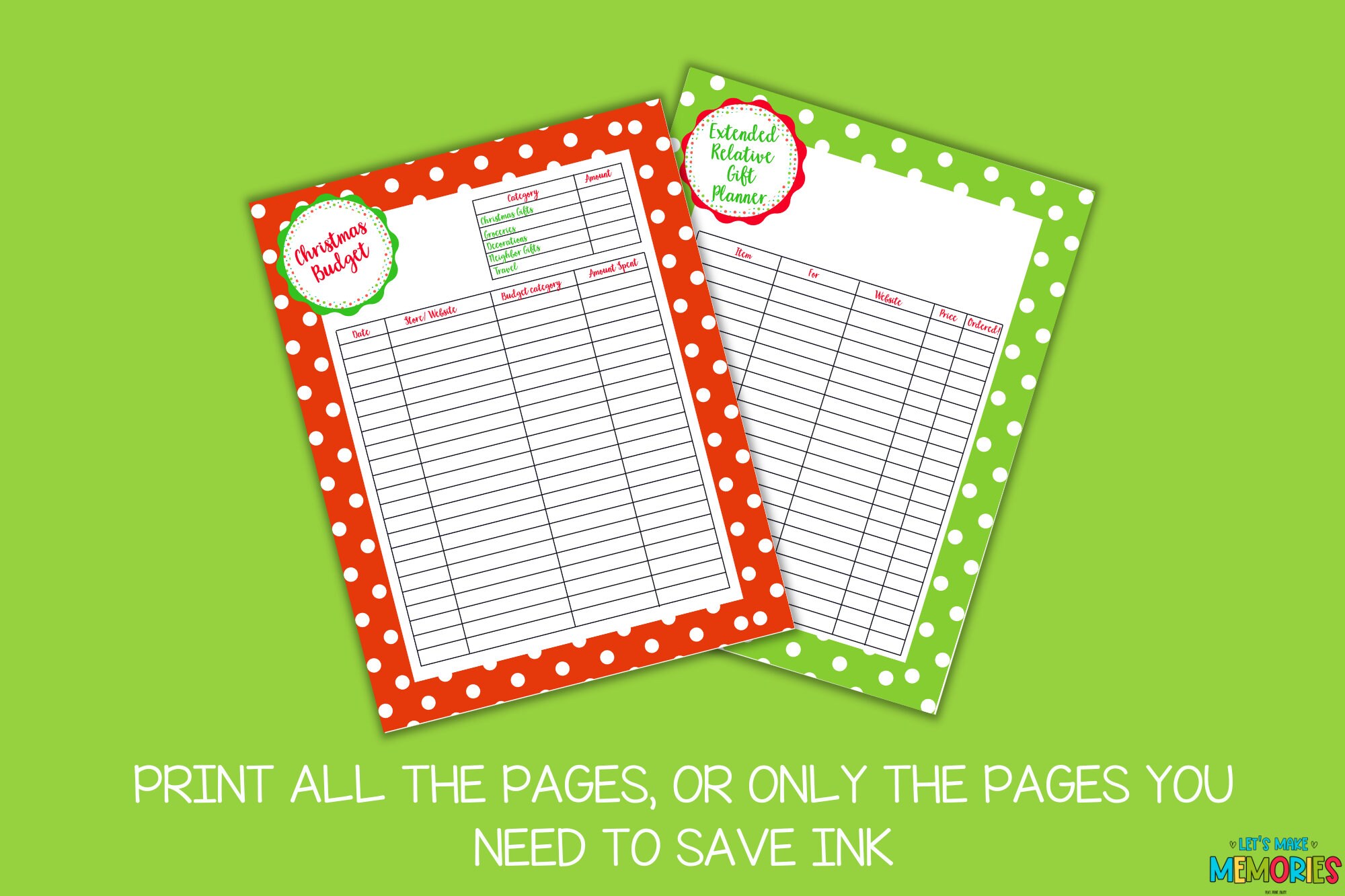 23 Page Christmas Planner | Printable Christmas Planner | Holiday ...