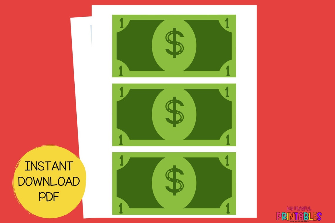 Pretend Money | Printable Pretend Money | Pretend Play Props ...