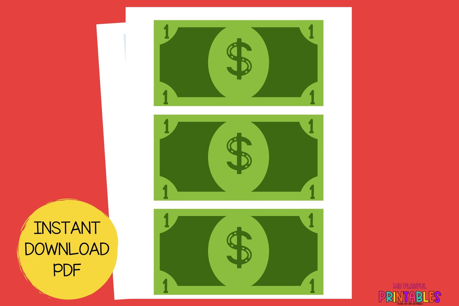 Pretend Money | Printable Pretend Money | Pretend Play Props ...