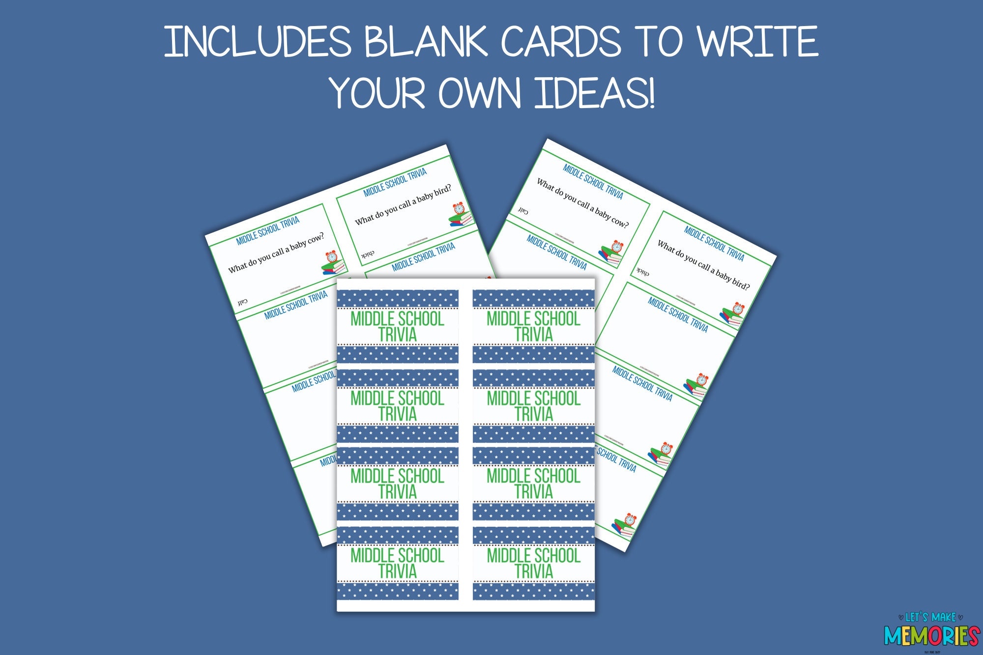 50 Middle School Trivia Questions | Middle School Games| Printable ...