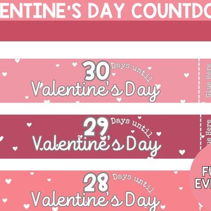 Valentine's Day Paper Chain| Valentine's Day Printable Paper Chain ...