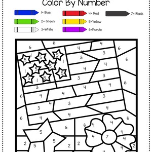 6 Veteran’s Day Color by Number | Printable Veteran’s Day Coloring ...