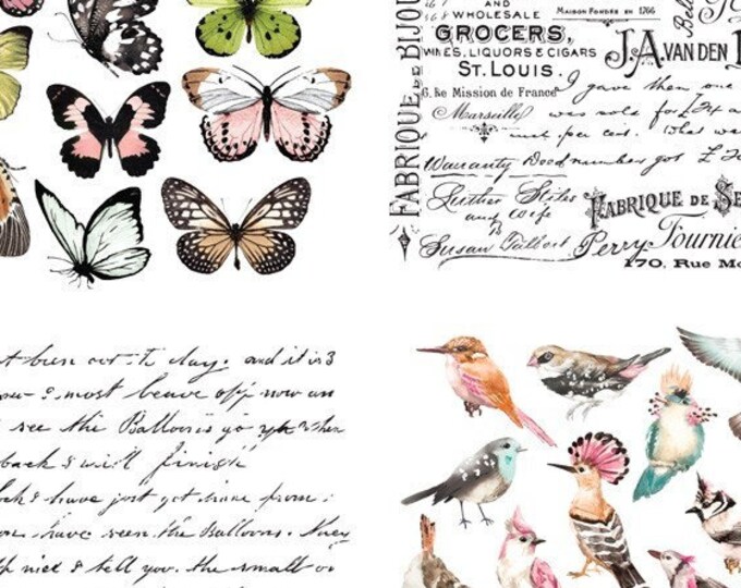 Parisian Butterflies; Redesign Transfer by Prima; Rub on Transfer; DIY ...