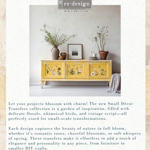 Blossom Breeze Transfer - Redesign Rub on Transfer - Furniture Redesign ...