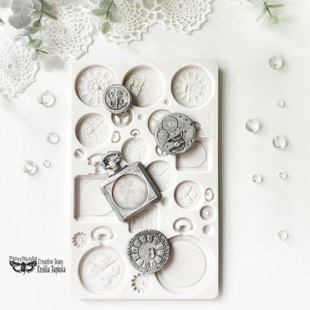 Finnabair Pocket Watch Silicone Mould: Mixed Media Decor (5" X 8") - Etsy