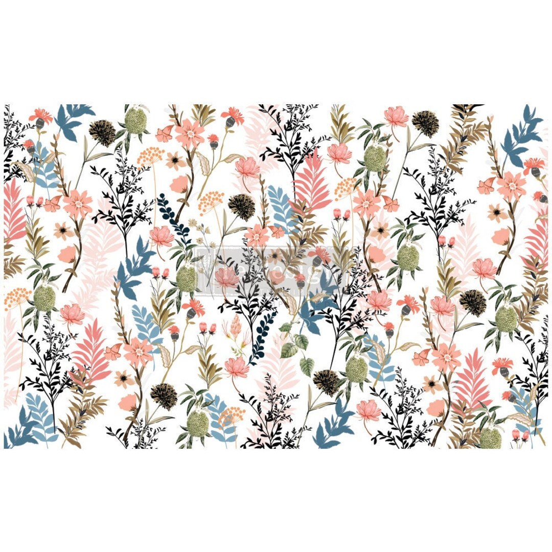 Pretty Meadows Redesign Decoupage Tissue Paper - 1 Sheet 19" X 30" - Etsy