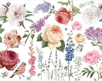 FANCIFUL GARDEN Transfer A1 Transfers, Grace on Design , Mint by ...
