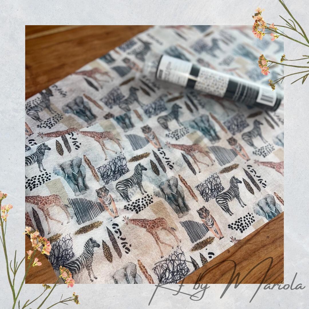 Safari Animals Decoupage Tissue Paper - Redesign Decor Paper (19" X 30 ...