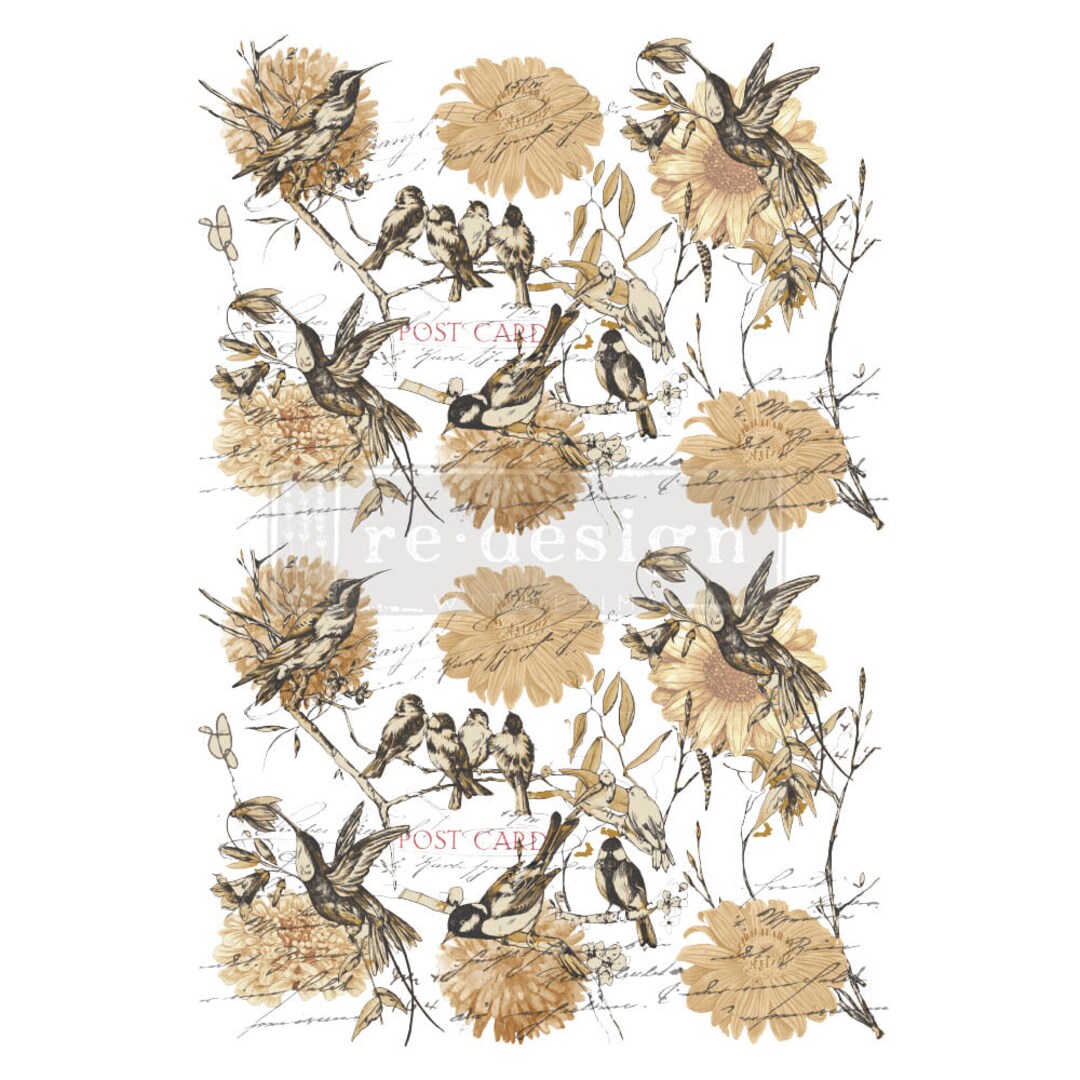Vintage Rustic Redesign Decor Transfer Total Sheet Size 24X35 Cut Into ...