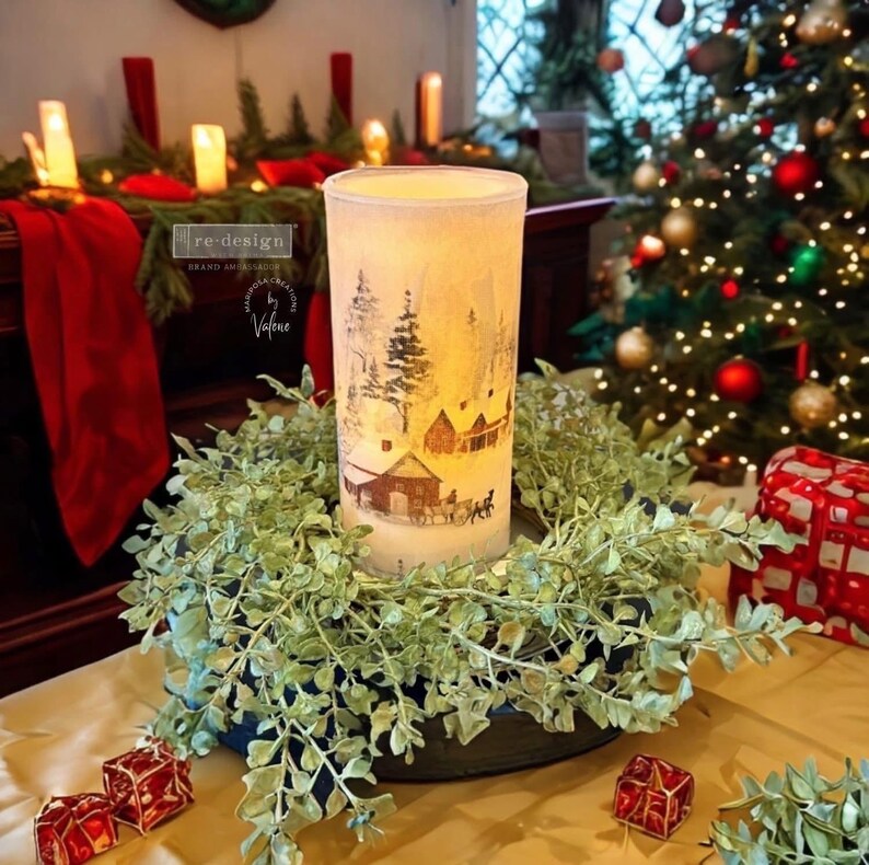 Silent Night Snow Village A3 Decoupage Paper - 3 Sheets - Etsy