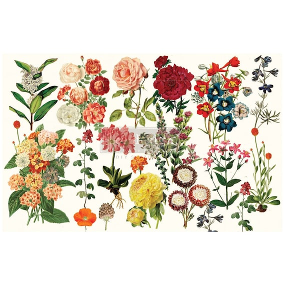 Forest Garden Redesign Decoupage Paper 1 Sheet 19 X - Etsy