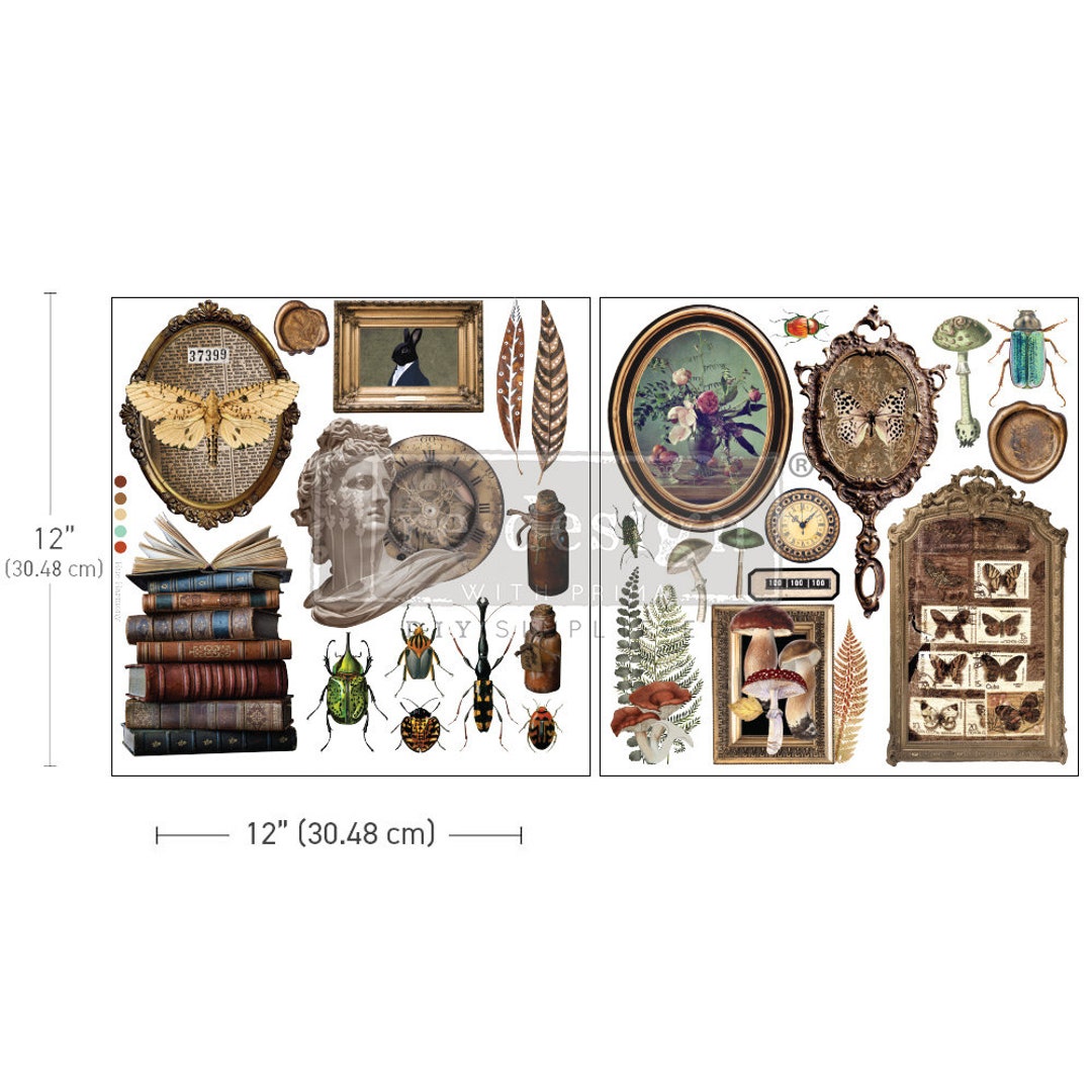 Collectors Closet Transfer, Redesign Decor Rub on Transfer, Home Decor ...