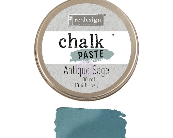 Antique Sage Chalk Paste Prima Re-design Raised Stencil Medium - Etsy