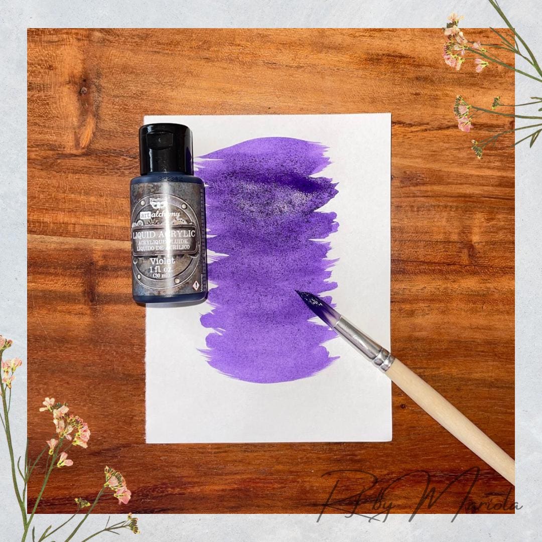 Violet Finnabair Liquid Acrylic | Rich Purple Acrylic Paint for Mixed ...