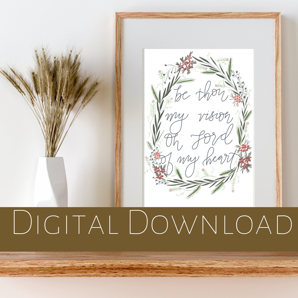 Be Thou My Vision Art, Christian Wall Art, Hymn Art, Religious Wall Art ...