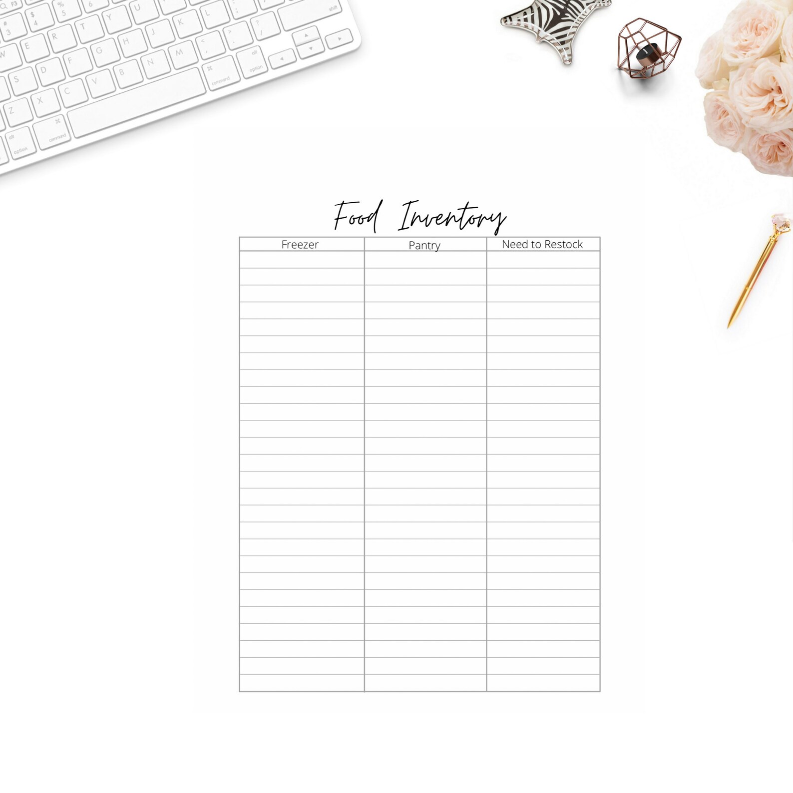 Meal Planning Printable, Monthly Meal Plan Printable, Grocery List ...