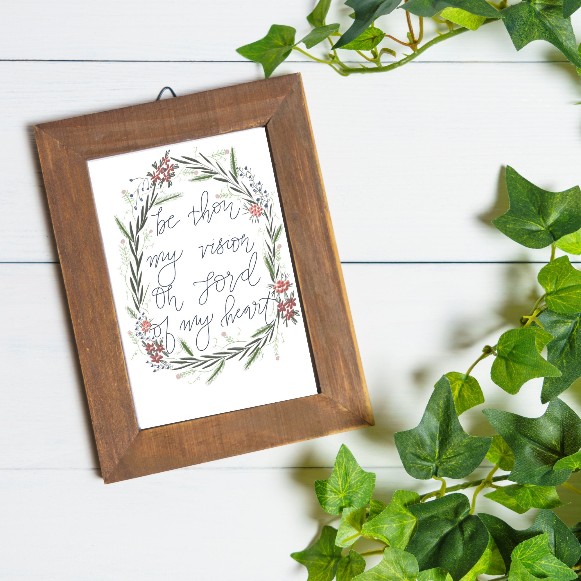 Be Thou My Vision Art, Christian Wall Art, Hymn Art, Religious Wall Art ...