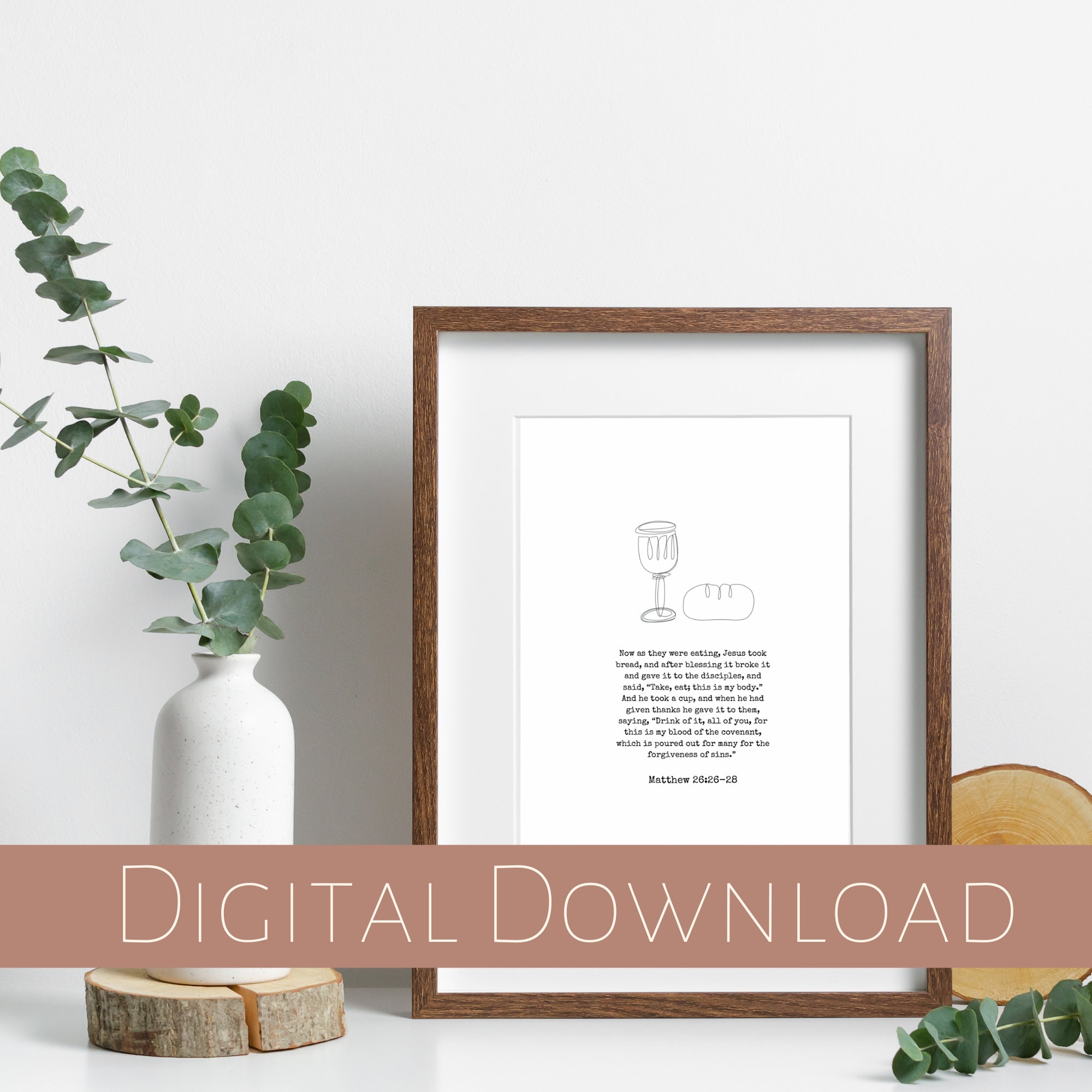 Communion Printable Art, First Communion Print, Christian Art ...