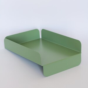 Teal Paper Tray, Metal Desk Organizer, Colorful Desktop Organizer ...